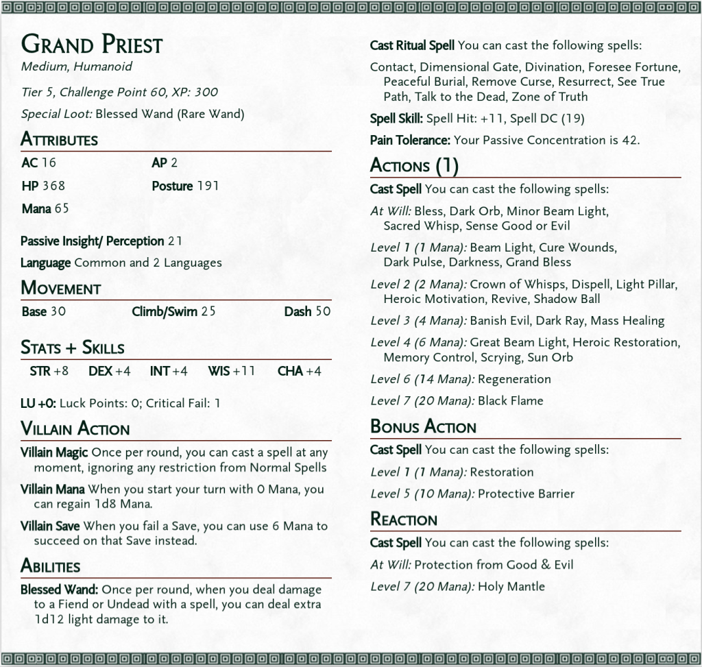 Grand Priest – Elysium's Door