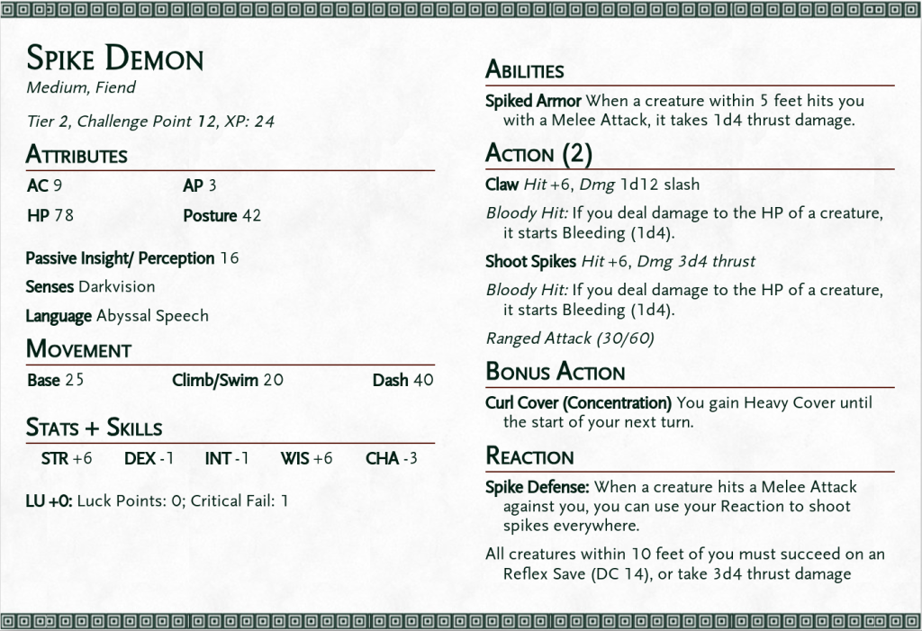 Spike Demon – Elysium's Door