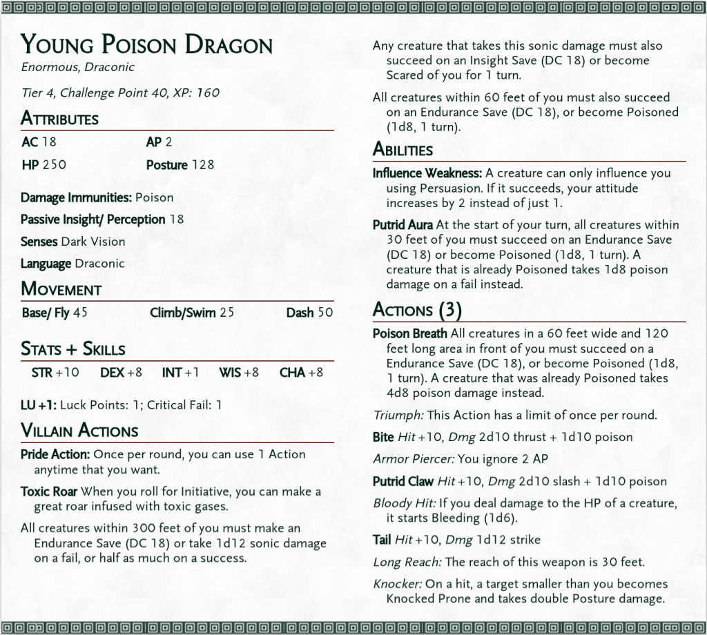 Young Poison Dragon – Elysium's Door